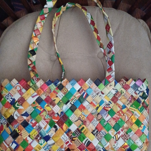 None | Bags | Brand New Wot Recycled Colorful And Unique Candy Wrapper ...